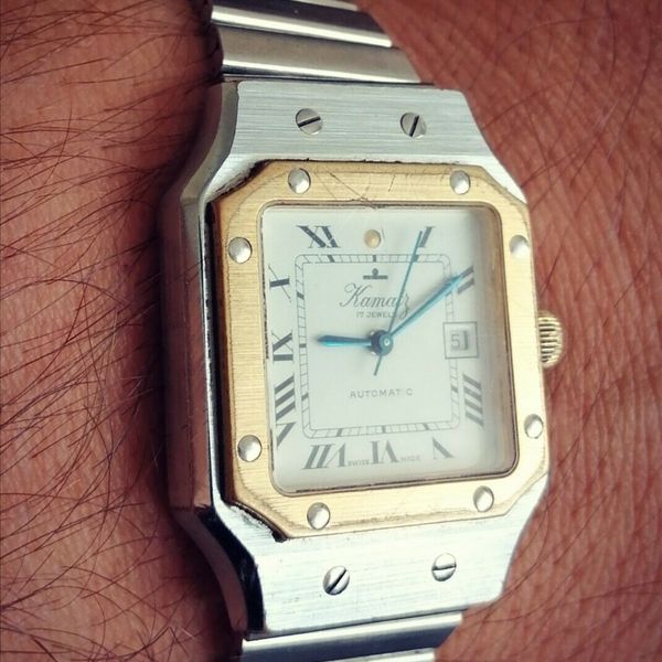 Kamatz Paris Vintage Automatic. A Cartier Santos homage | WatchCharts