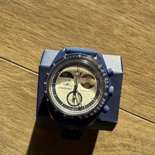 Omega X Swatch Moonswatch Mission To The Super Blue Moonphase Nuovo New ...