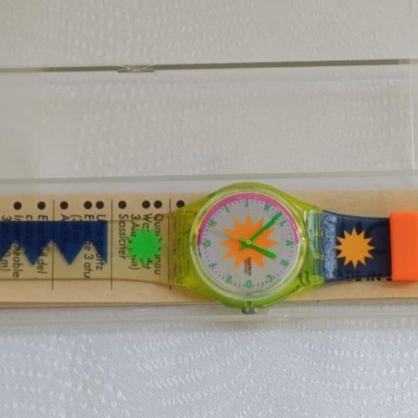 Swatch Artic Star Ref GJ 108, 35mm with crown, Produced in 1991_NEW OLD ...