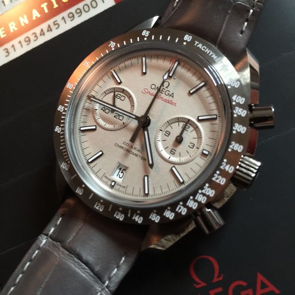 SOLD-- Omega Grey Side of the Moon w/ factory warranty and extra strap ...