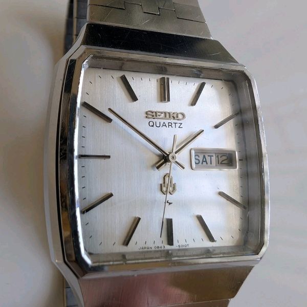 Vintage Seiko Quartz - 0843-5010 - Kanji Day/Date - Working - New ...