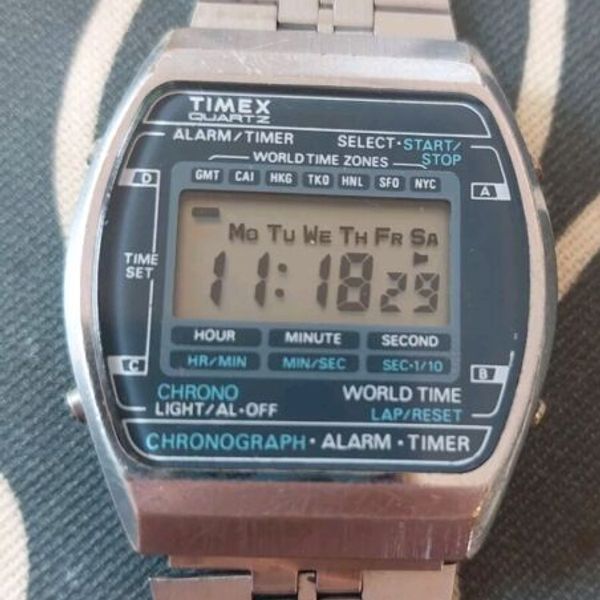 Vintage Timex LCD World Time Zone Watch. Working. A/F. | WatchCharts ...