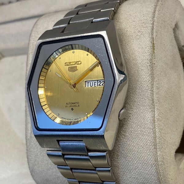 Vintage Seiko 5 automatic 6319 day/date men's wrist watch | WatchCharts ...