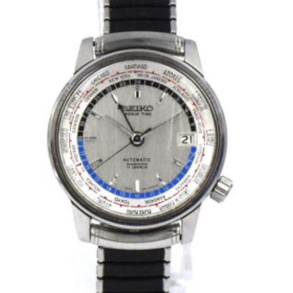 VINTAGE SEIKO WORLD TIME GMT AUTOMATIC WRISTWATCH 1964 ASIAN GAMES ...