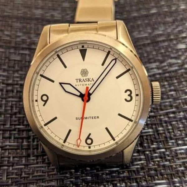 [WTS] Traska Summiteer (38mm) Rare White Dial with Red Seconds Hand V1 ...
