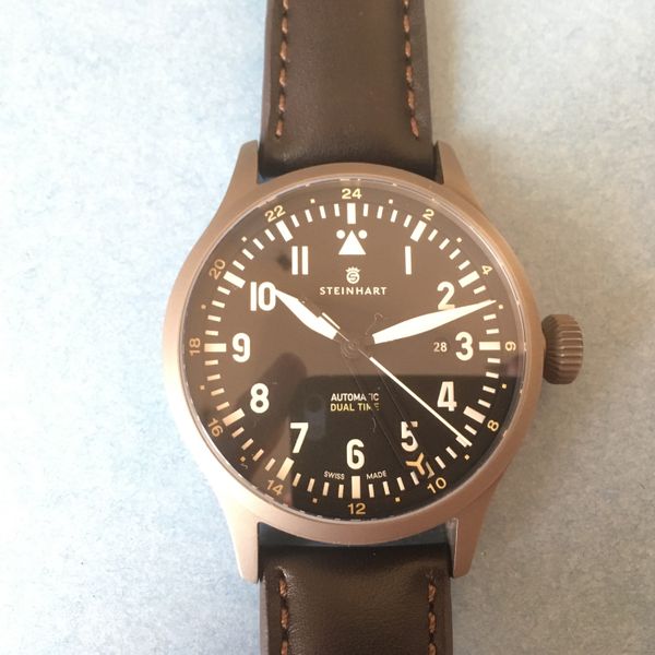 FS: Steinhart Nav. B-Uhr 44 Dual Time Titanium plus free extra ...