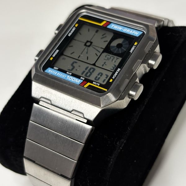 Casio Retro Style Tribute Vintage Twin Graph Watch LF-20 SKX Mod Watch ...