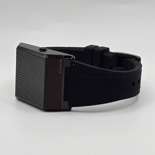 Bulova Computron Digital Black Mens Watch 98C135 Quartz LED 31mm New ...