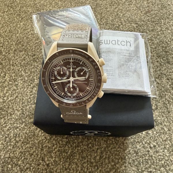 NEW Swatch x Omega Moonswatch Mission To Earth DESERT Watch - With Box ...