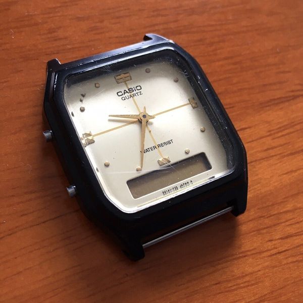 Vintage Casio AQ-48 Digital Analog Watch, For Parts or Repair ...