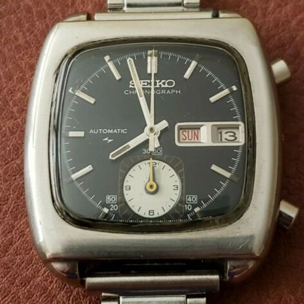 Vintage Seiko Monaco 7016 5000 Automatic Chronograph Watch | WatchCharts