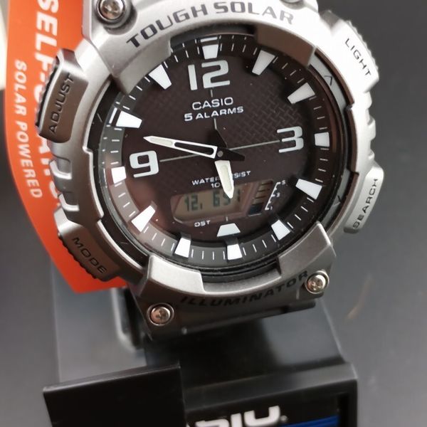 w/Video: NOS Casio CAS91 Tough Solar Men's Digital Watch in Original ...