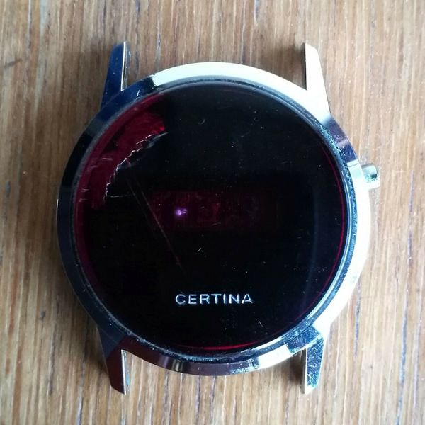 Certina Red LED Solid State Digital Quartz Watch | WatchCharts