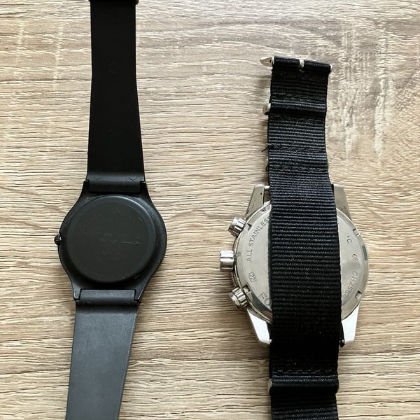 Pair Of Watches, Fossil Chronograph & Gulf War Free Kuwait ...