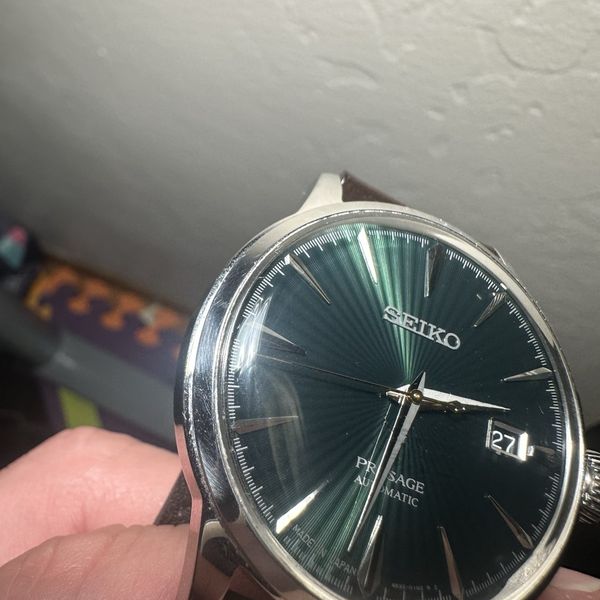 Seiko Presage Black/Green Men's Watch - SRPD37 | WatchCharts Marketplace