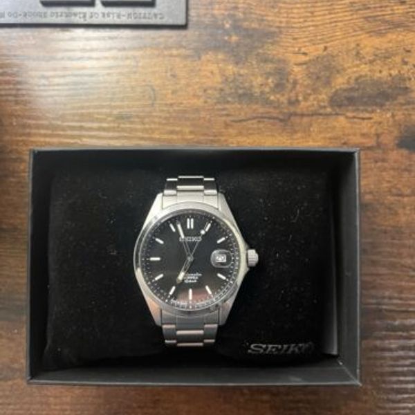 Seiko SZSB015 Men's Stainless Steel Analog Black Dial Automatic Watch ...