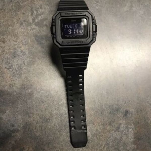 Casio Men's G-Shock ALL BLACK CLASSIC MATTE Watch DW-D5500BB-1DR ...