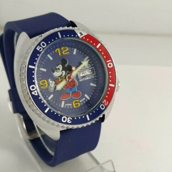 Vintage Seiko Diver's Mickey Mouse 17J Automatic 6309 Rotating Bezel ...