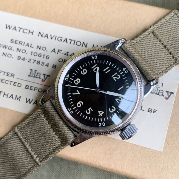 1940's Waltham A-11 Hack Grade: No. 10616 US Military Issued WWII Watch ...