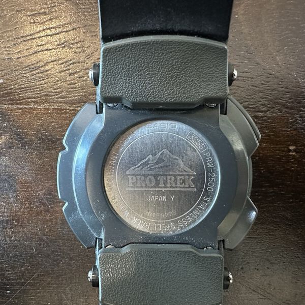 Casio PRW 2500 3258 Pro trek Tough Solar Triple Sensor Rare! Working ...