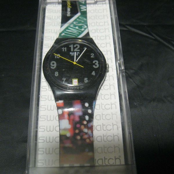 Swiss Made Swatch New York City Times Square #849 Wrist Watch w/Case ...