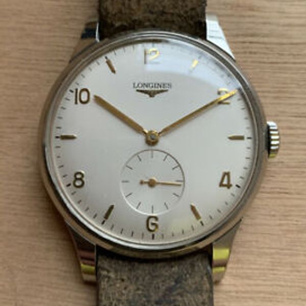 【FREE SHIPPING】 Watch Oversize Longines time only 1268z wristwatch ...