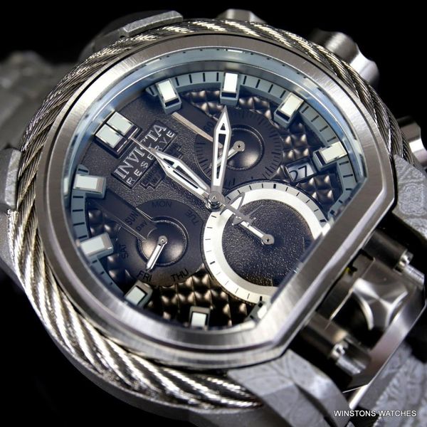 Invicta Reserve Bolt Zeus Magnum Hydroplated Gray Steel 52mm Swiss Mvt ...