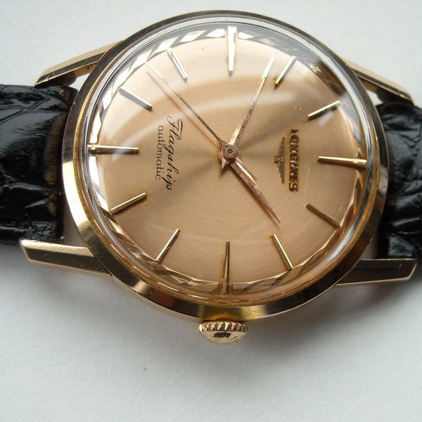 SOLD 18k rose gold Longines Flagship Automatic ref. 1503. REDUCED ...