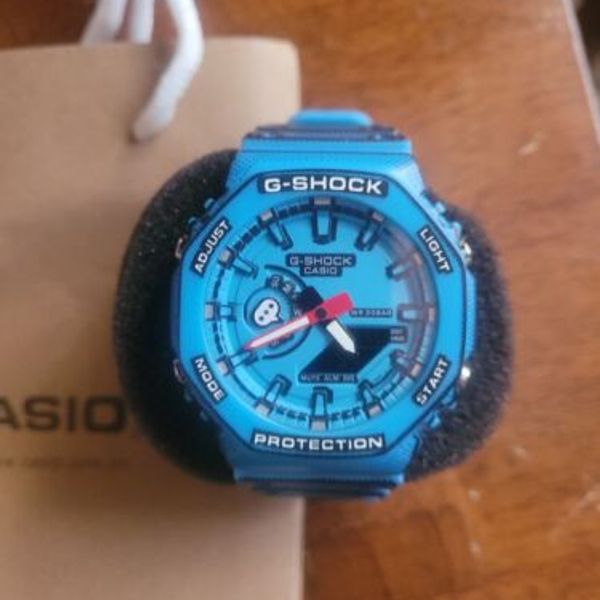 Casio G-SHOCK MANGA THEME GA-2100MNG-2AJR Men's Watch Octagon Blue | WatchCharts Marketplace