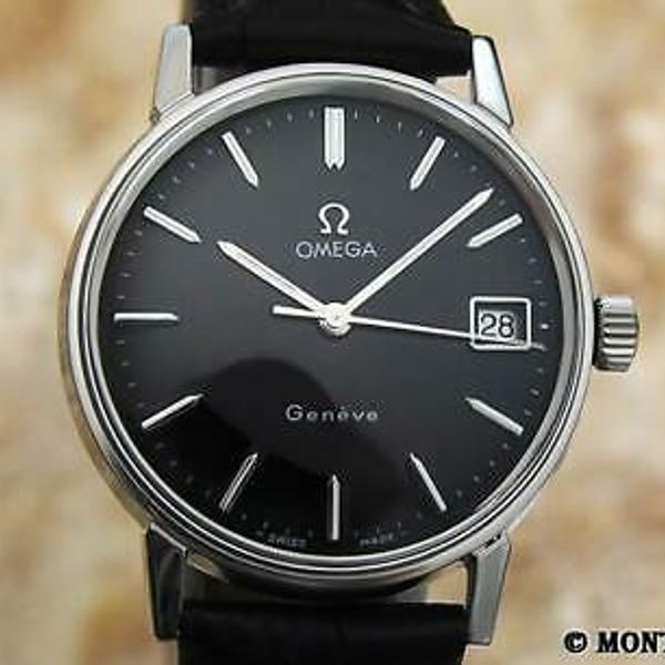 Omega Geneve Cal 613 Rare Mens 34mm Swiss Made 1960 Manual Vintage ...