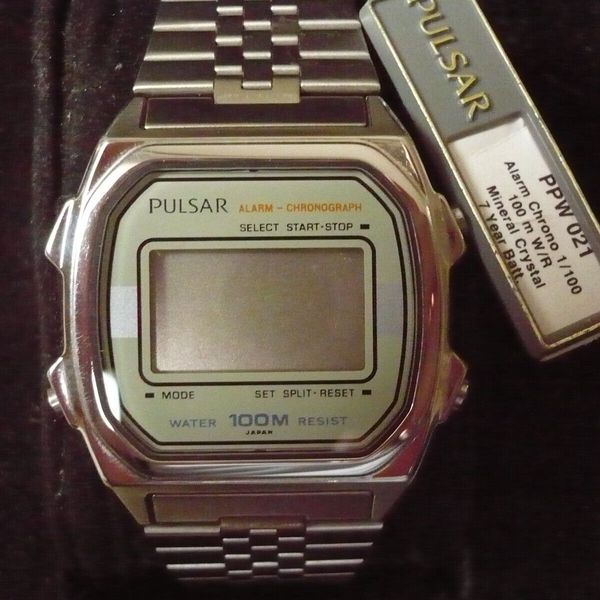 Vintage PULSAR Digital Watch NEW FROM STOCK, 35mm | WatchCharts Marketplace