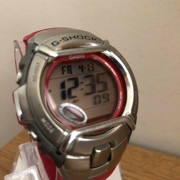 Rare Vintage Casio G-Shock G-3111 module 2454 Red/Silver | WatchCharts ...