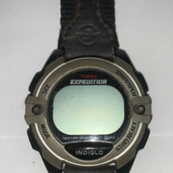 Timex Indiglo Expedition 867 EUC WR100M Digital Watch Works Great ...