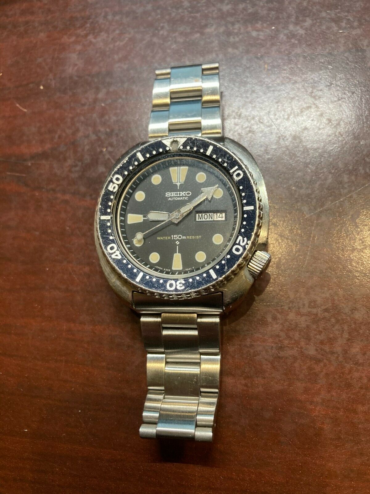 Seiko 6309-7049 automatic turtle dive watch 1987 suwa symbol with seiko box | WatchCharts ...