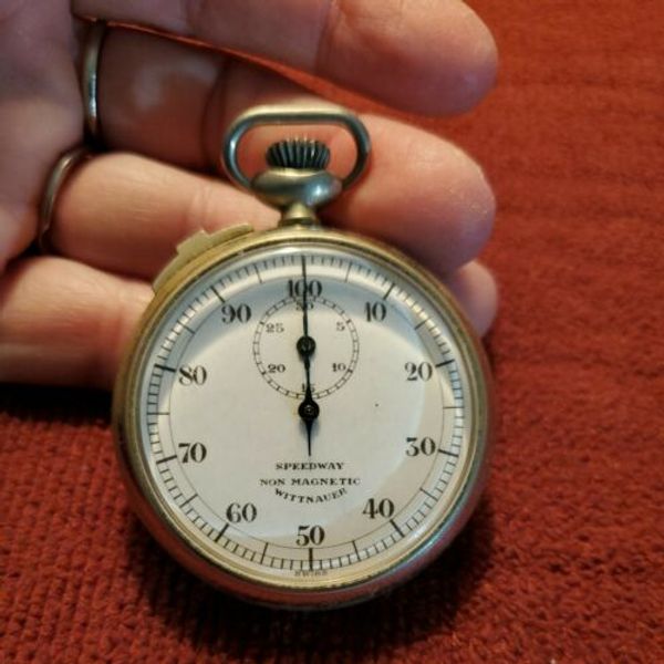 Vintage Wittnauer Speedway Non-magnetic Stop Watch! Works ...