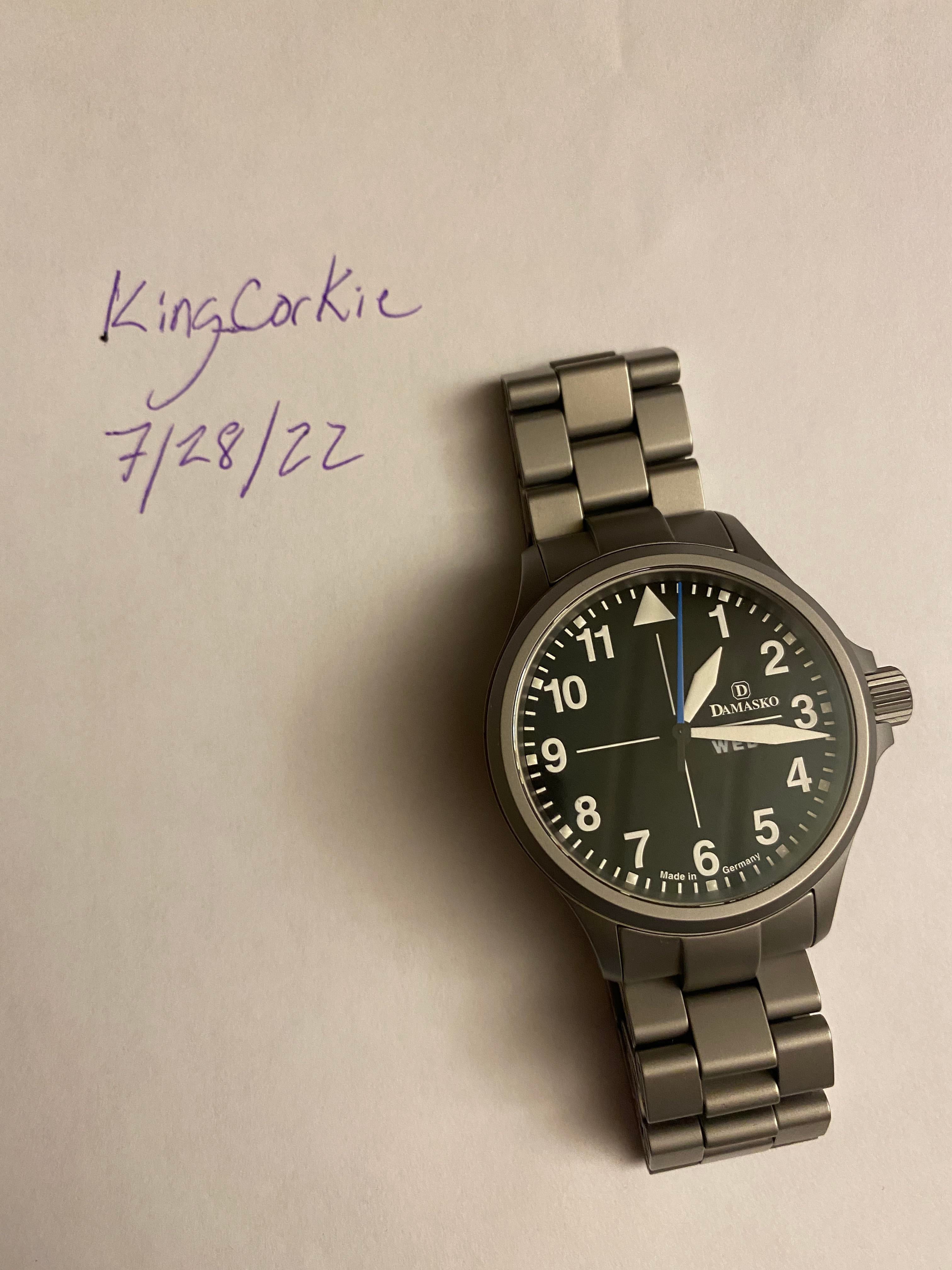 [wts] Damasko DA38 (Box and Papers) | WatchCharts Marketplace