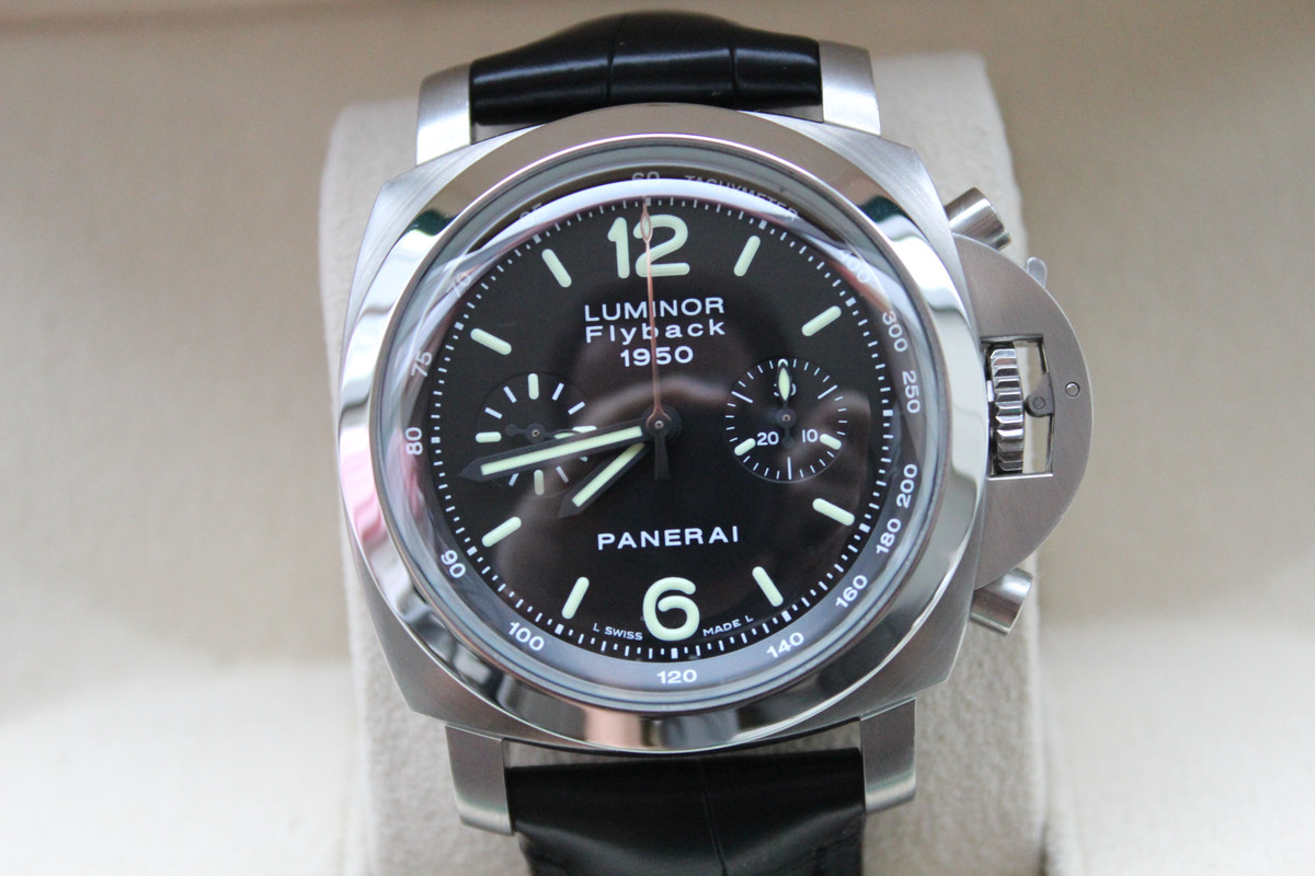 FS: Panerai PAM 212 Luminor Flyback Chronograph PAM00212 Rare! W/BOX ...