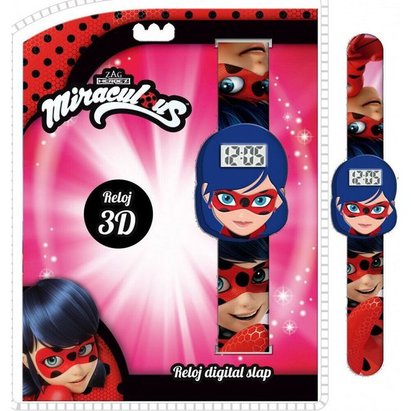 Miraculous Ladybug 3D Digital Wristwatch - Slap Band strap | WatchCharts Marketplace
