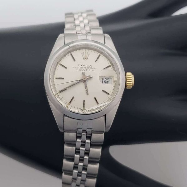Vintage 1973 Ladies ROLEX 6917 Stainless Steel & 18k Crown *AS-IS ...