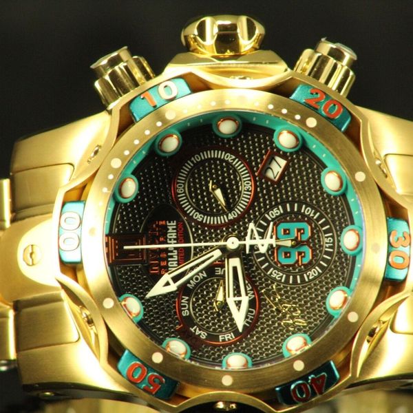 Invicta JT Hall of Fame Venom Swiss Gold Plated Watch 3 Slot JT ...