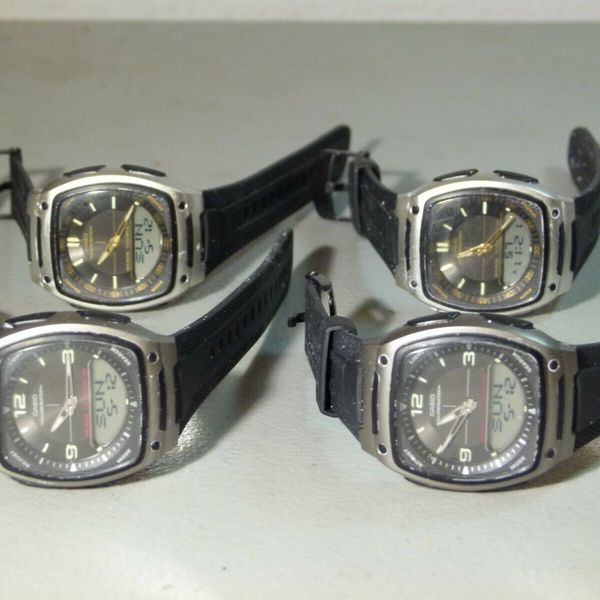 4X CASIO AW 81 ANA DIGI TELEMEMO 30 QUARTZ WATCHES RUNNING 2747 ...