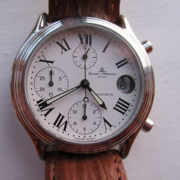 Men's Baume Mercier Baumatic #6103 Chronograph recent complete overhaul ...