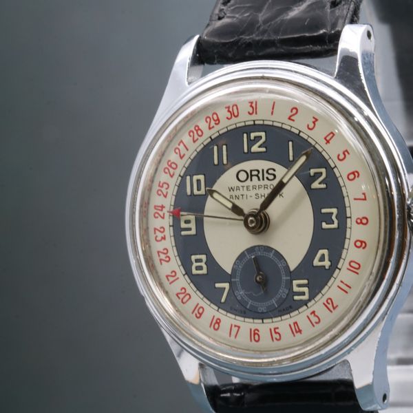 Vintage [Exc+5] ORIS Pointer Date 6651 Hand-Winding Small Second Men's ...