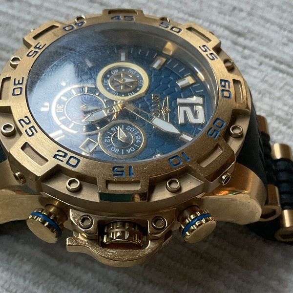 Authentic Invicta Menâ s Watch Pro Diver Blue Dial Chronograph #26407 ...
