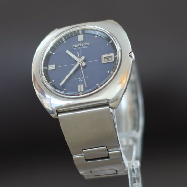 Large 1972 Seiko 7005-6020 Stainless 39mm Automatic Watch w/ Original ...