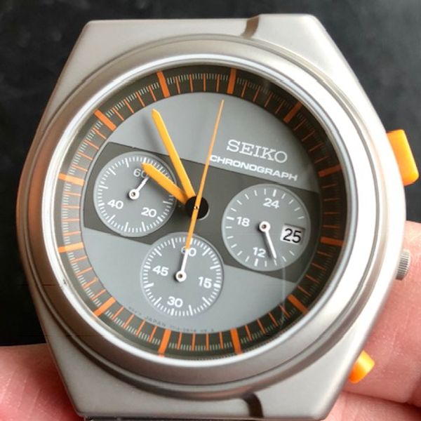 Seiko Giugiaro Design Rider s Chronograph SCED057 - gray/orange dial ...