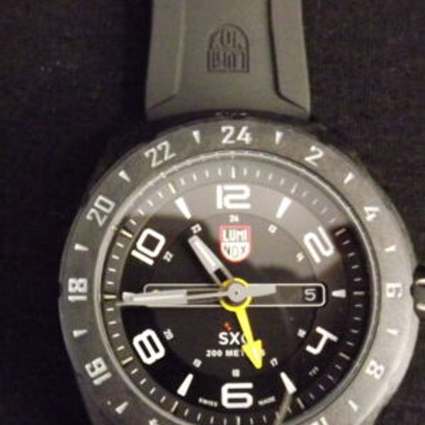 LUMINOX SXC Polycarbonate Black Dial GMT Quartz 5020 Series Swiss Mens ...