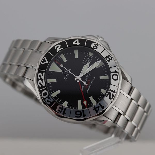 SOLD Omega Seamaster Pro SMP 300M GMT 50th Anniversary 2234.50 Full ...