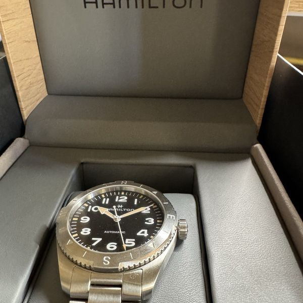Hamilton H70315130 Khaki Field Expedition Auto 41mm with Box Black Dial ...