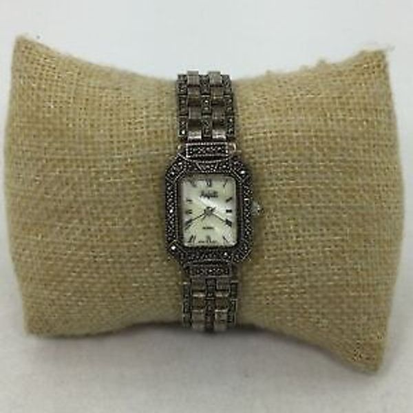 Vintage Anjuli 925 Silver Marcasite Wrist Watch | WatchCharts Marketplace